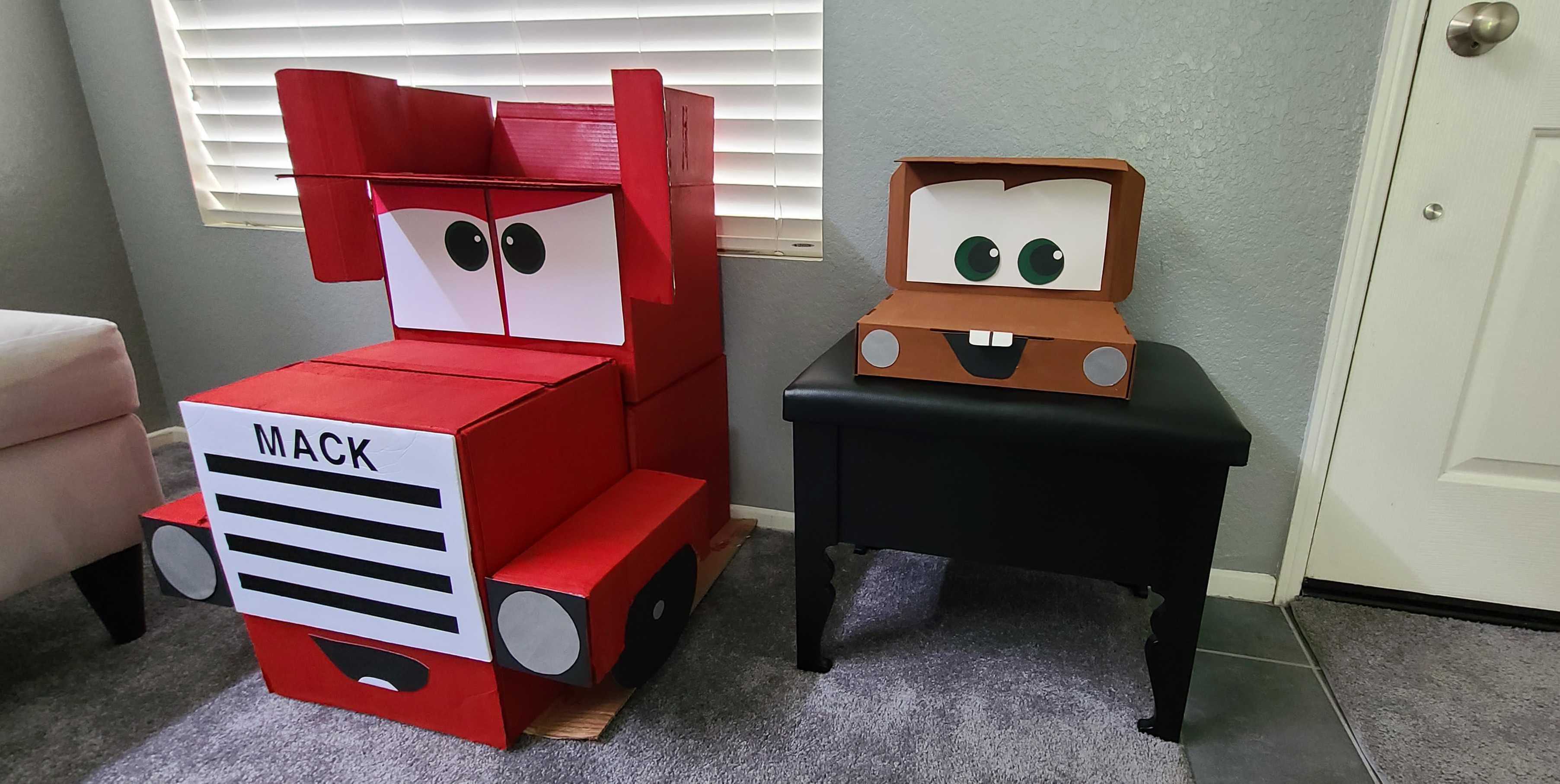 Cars DIY Mack and Mater – Peachy Teachy