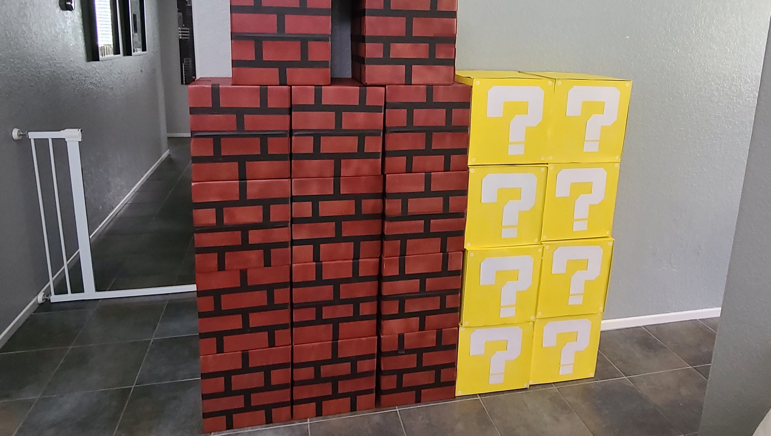 DIY Super Mario Bricks and Question Blocks – Peachy Teachy