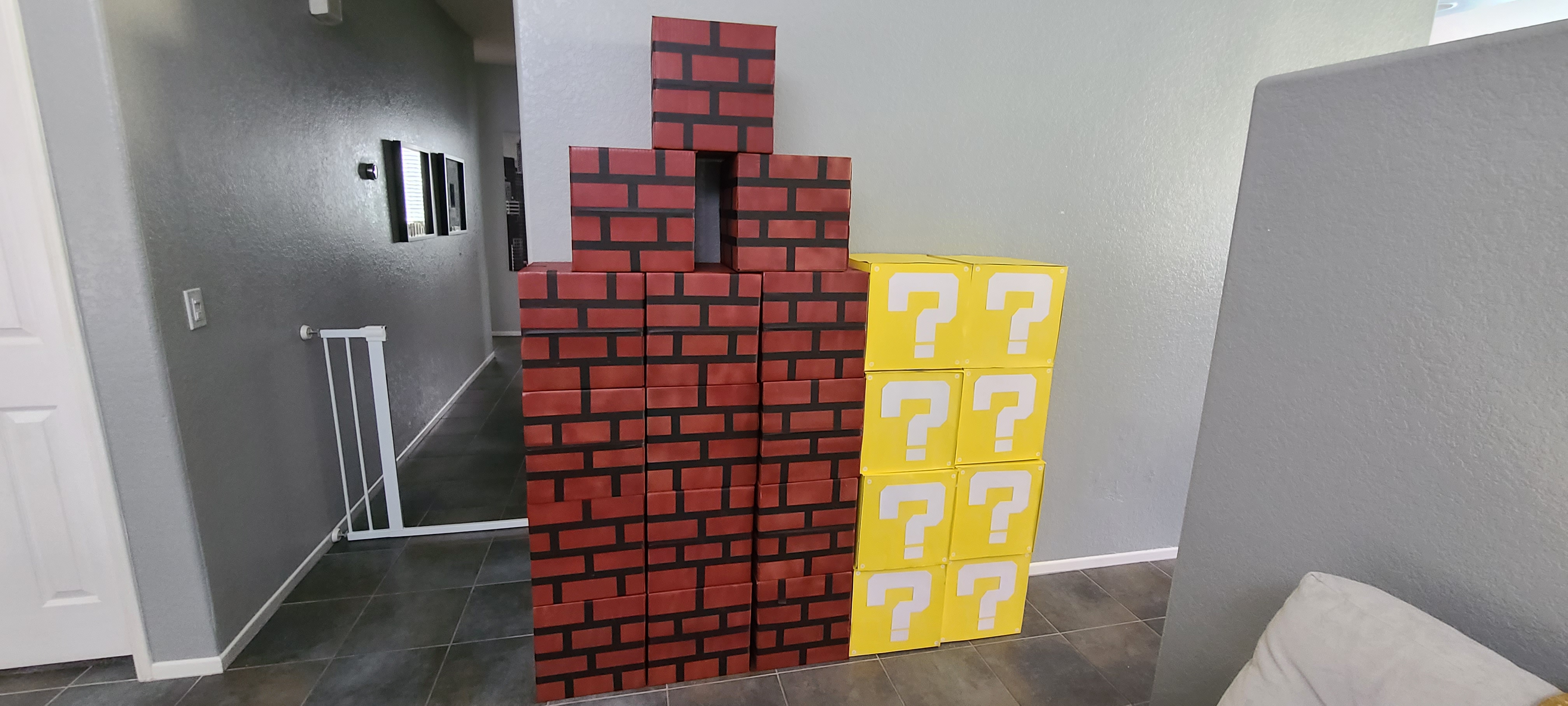 DIY Super Mario Bricks and Question Blocks – Peachy Teachy