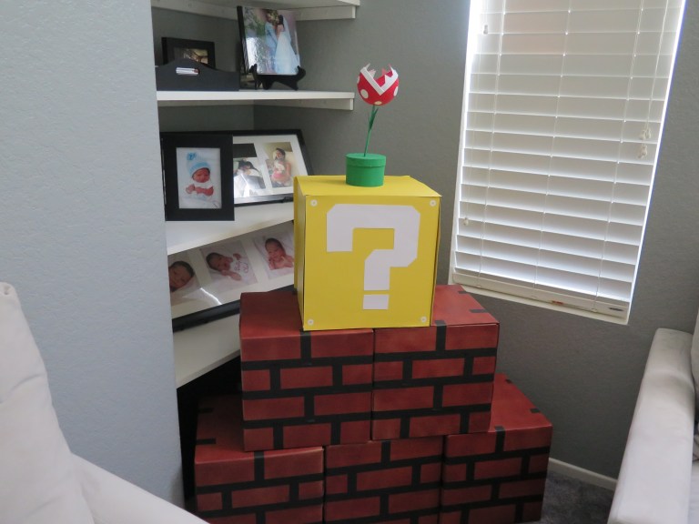 DIY Super Mario Bricks and Question Blocks – Peachy Teachy